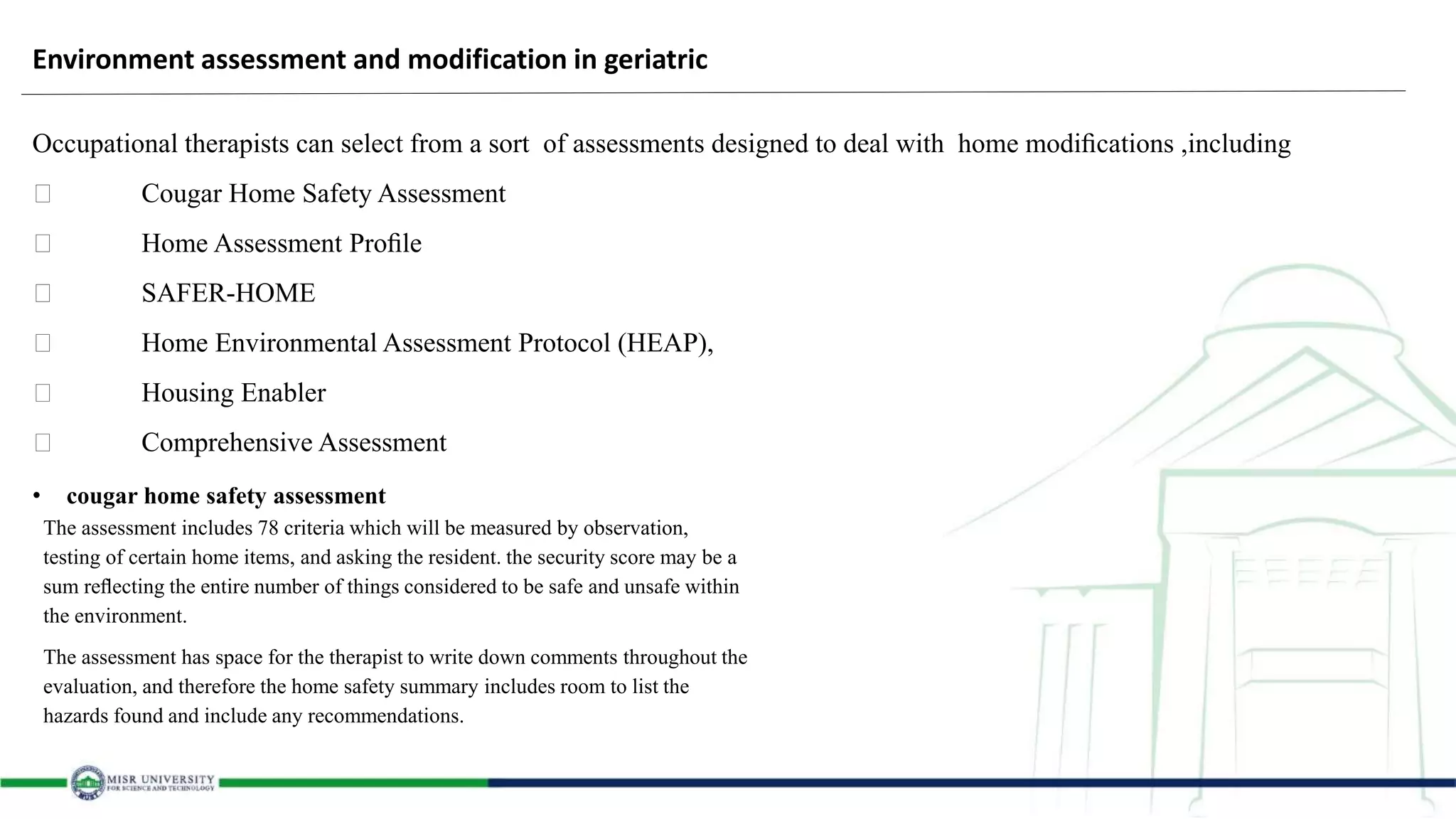 Environmental assessment and modifications | PPTX