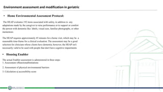 Environmental assessment and modifications | PPTX