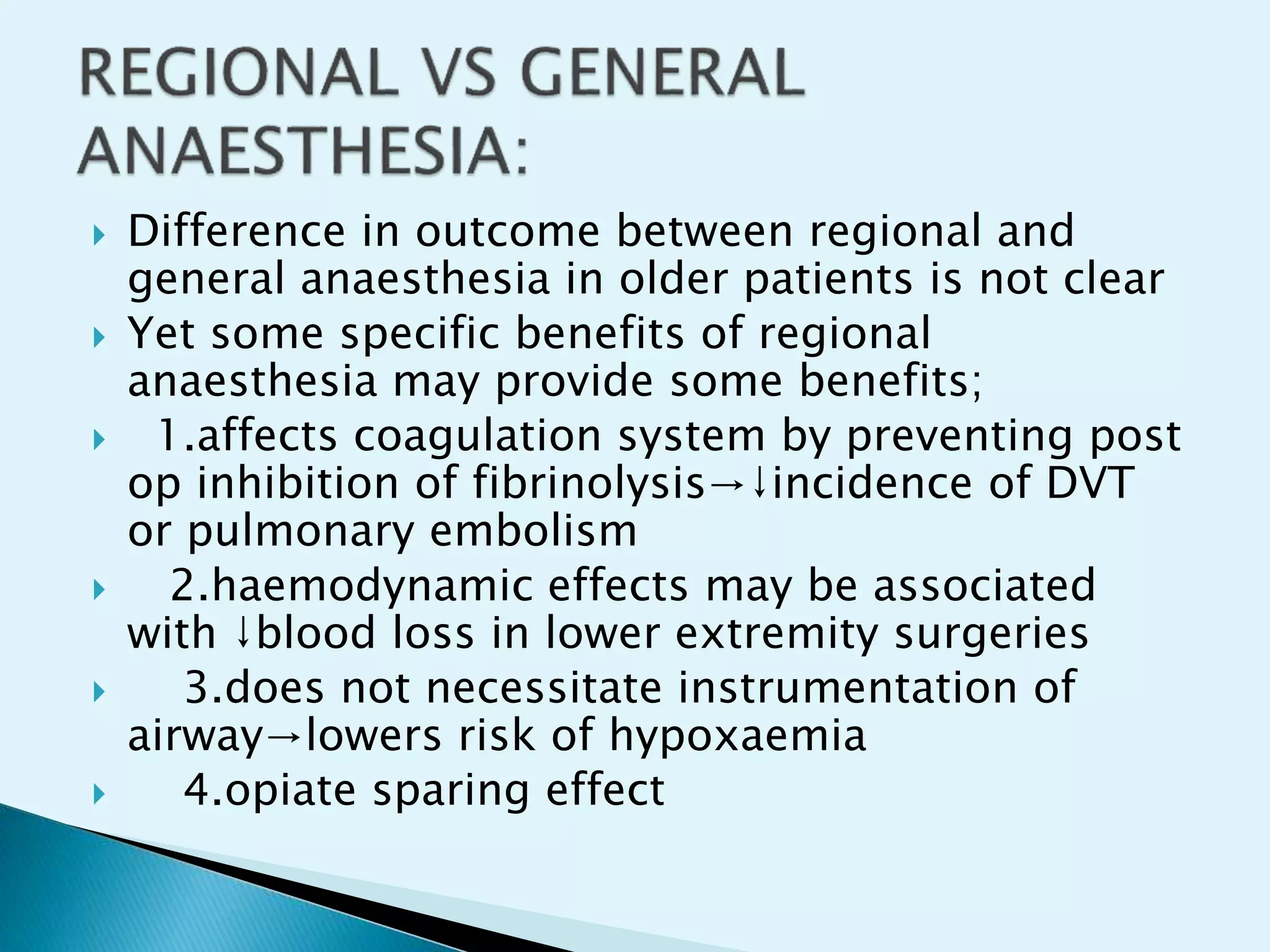 Geriatric anaesthesia | PPTX