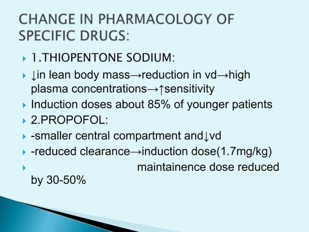 Geriatric anaesthesia | PPTX | Lung and Respiratory Health | Diseases ...