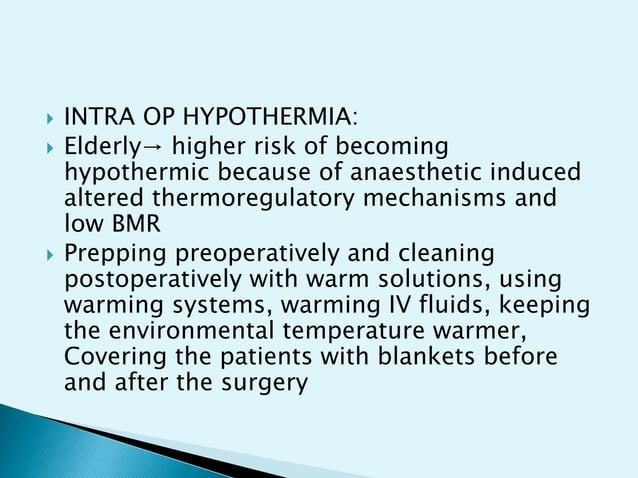 Geriatric anaesthesia | PPTX | Lung and Respiratory Health | Diseases ...