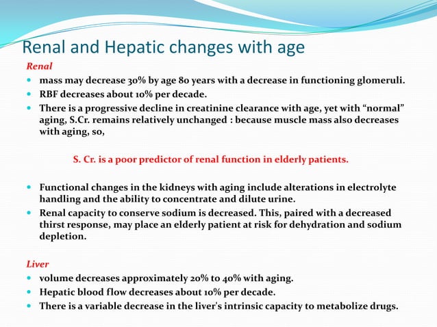 Geriatric anesthesia | PPTX | Brain and Nervous System Disorders ...