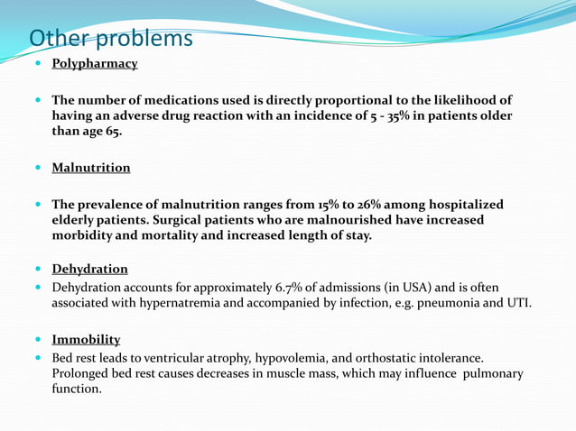 Geriatric anesthesia | PPTX | Brain and Nervous System Disorders ...