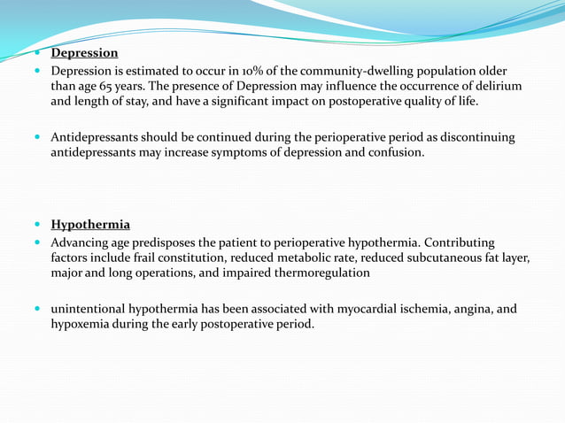 Geriatric anesthesia | PPTX | Brain and Nervous System Disorders ...