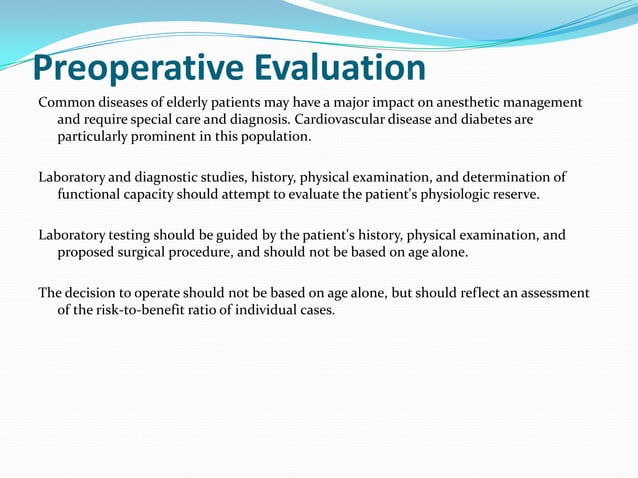 Geriatric anesthesia | PPTX | Brain and Nervous System Disorders ...
