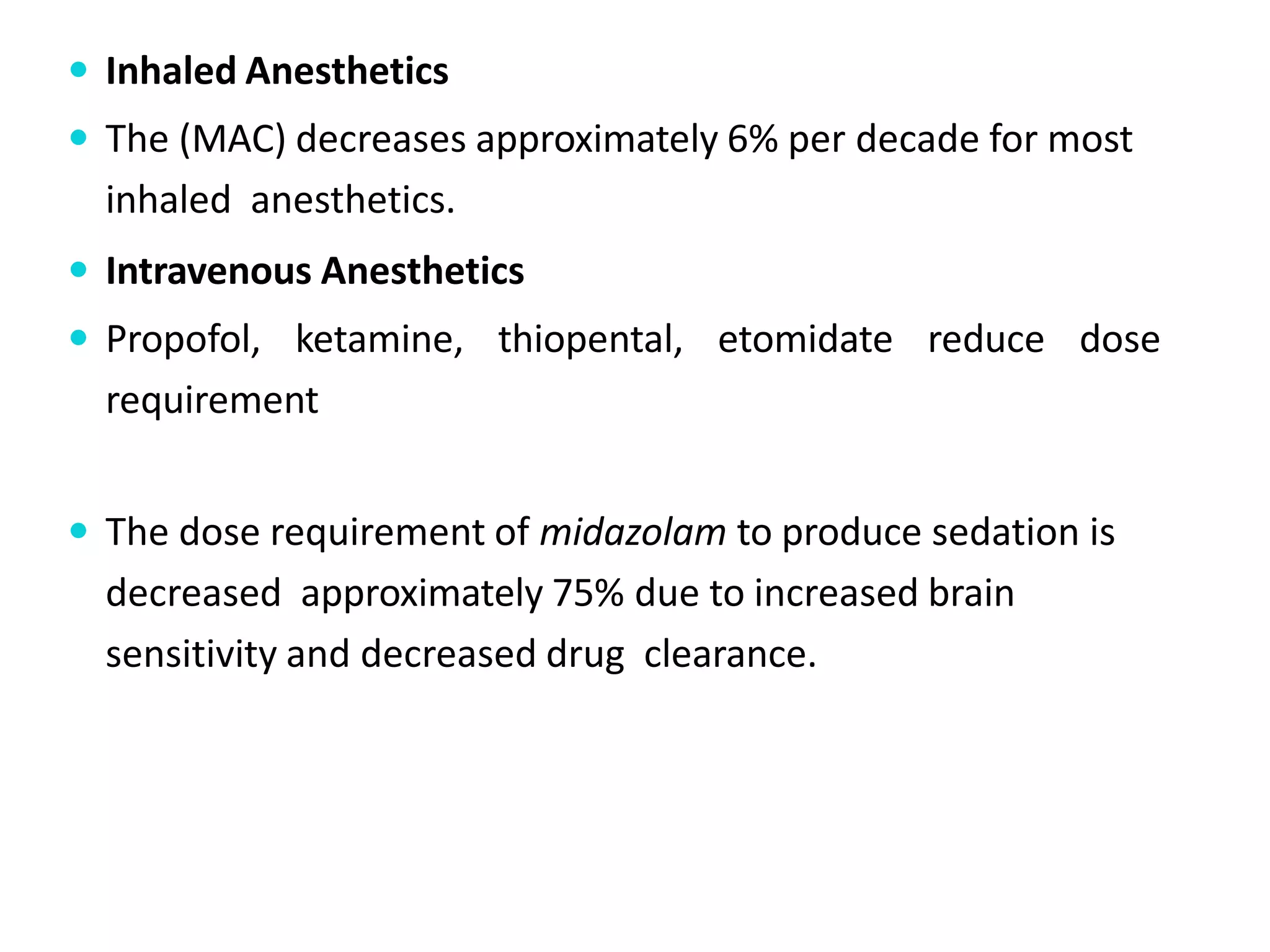 Geriatric anesthesia | PPTX