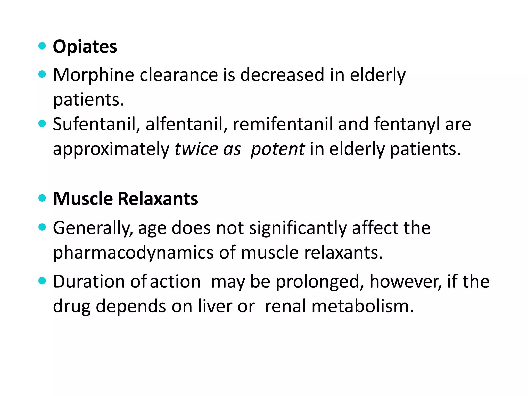 Geriatric anesthesia | PPTX