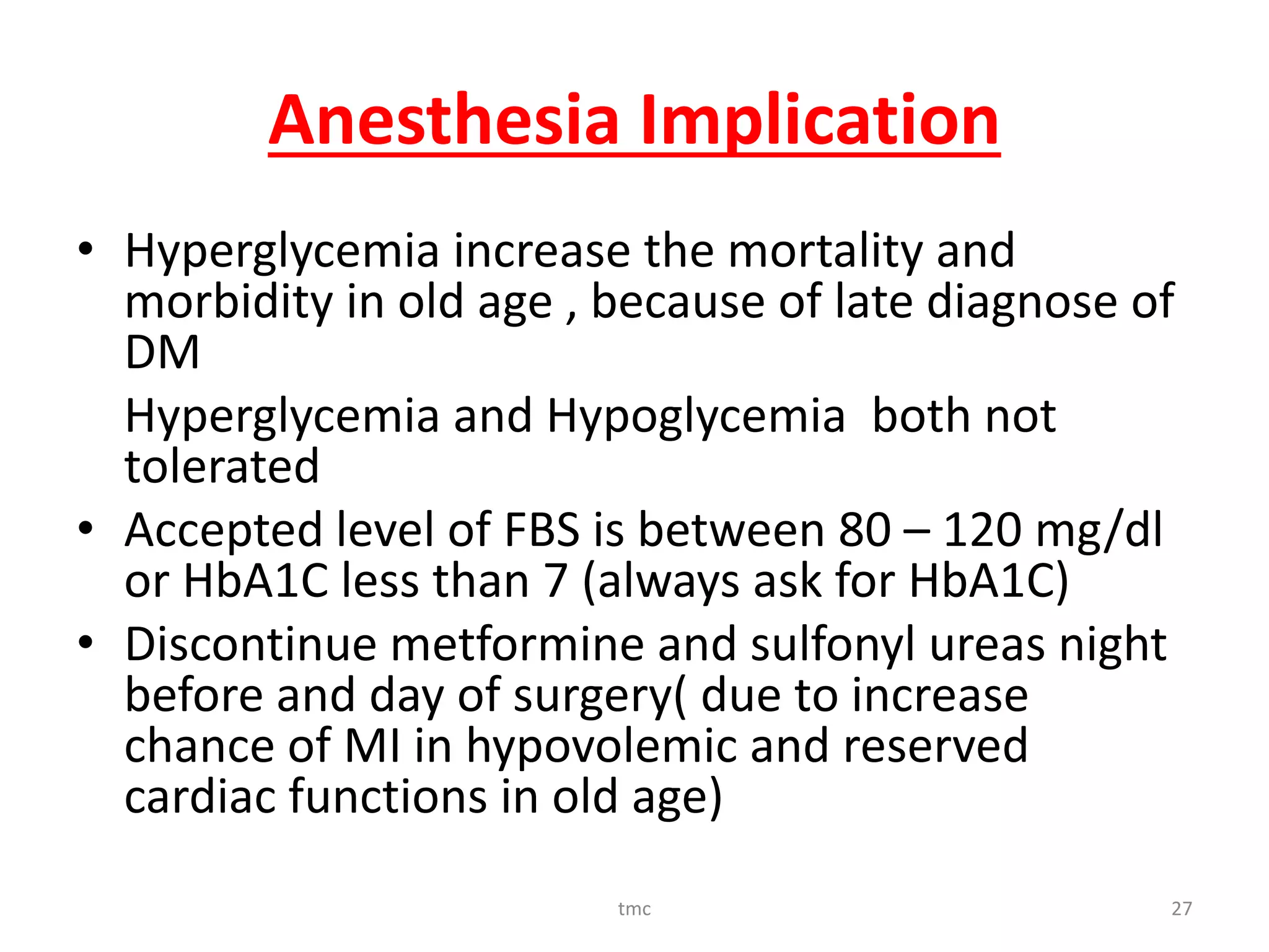 Geriatric anesthesia physiological changes and preoperative preparation ...