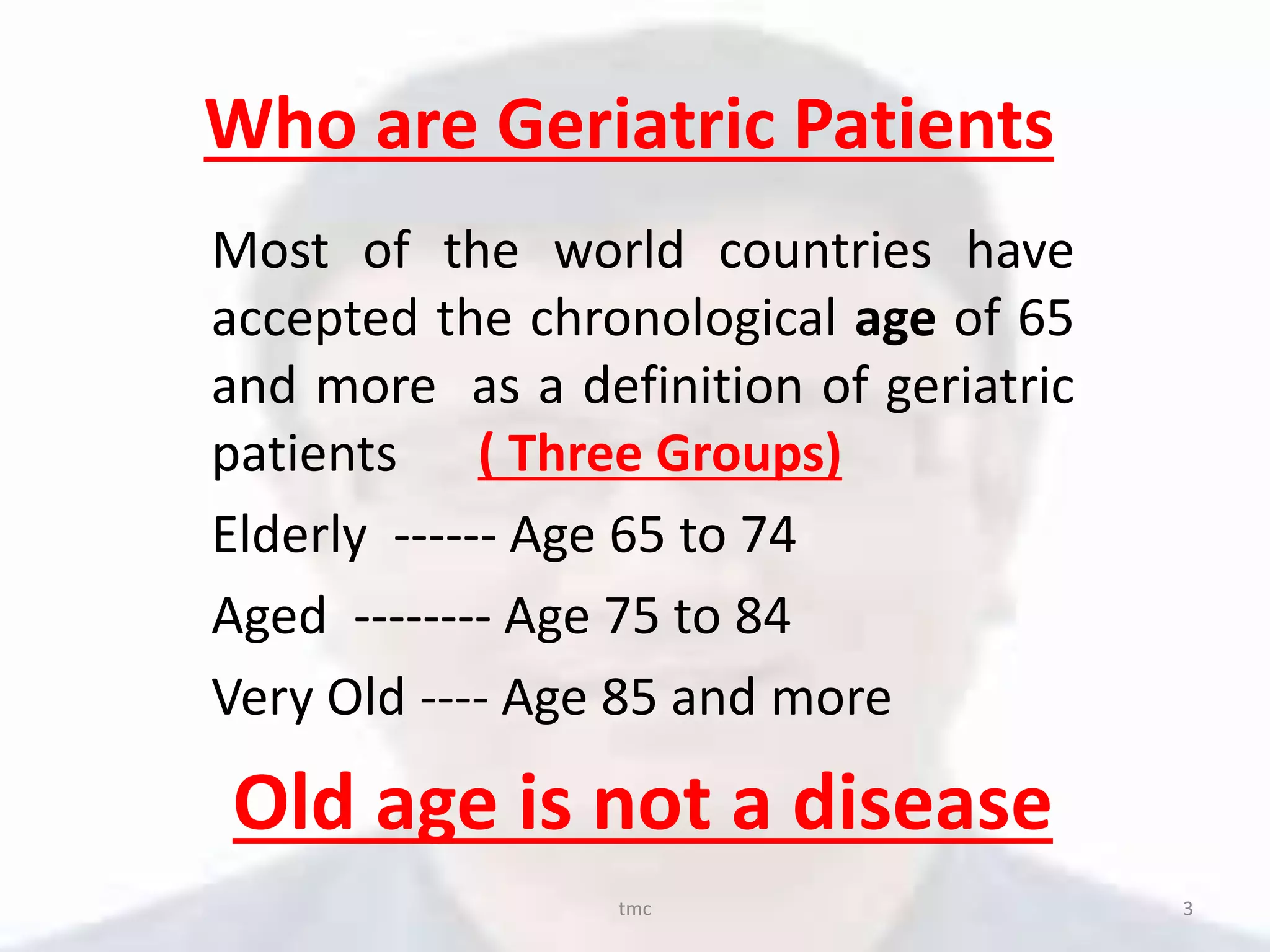 Anesthetic management of Geriatric patients | PPTX