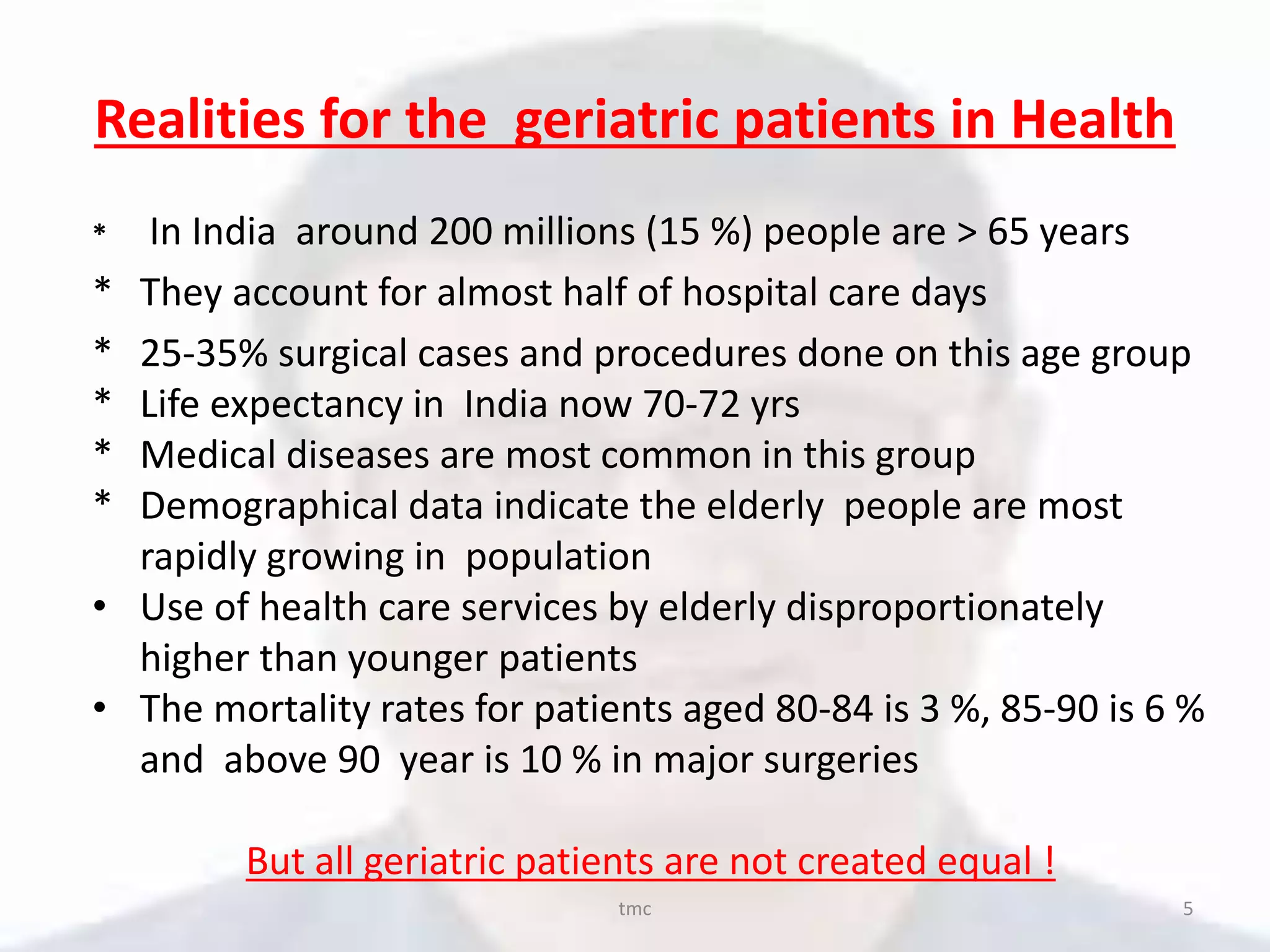 Anesthetic management of Geriatric patients | PPTX