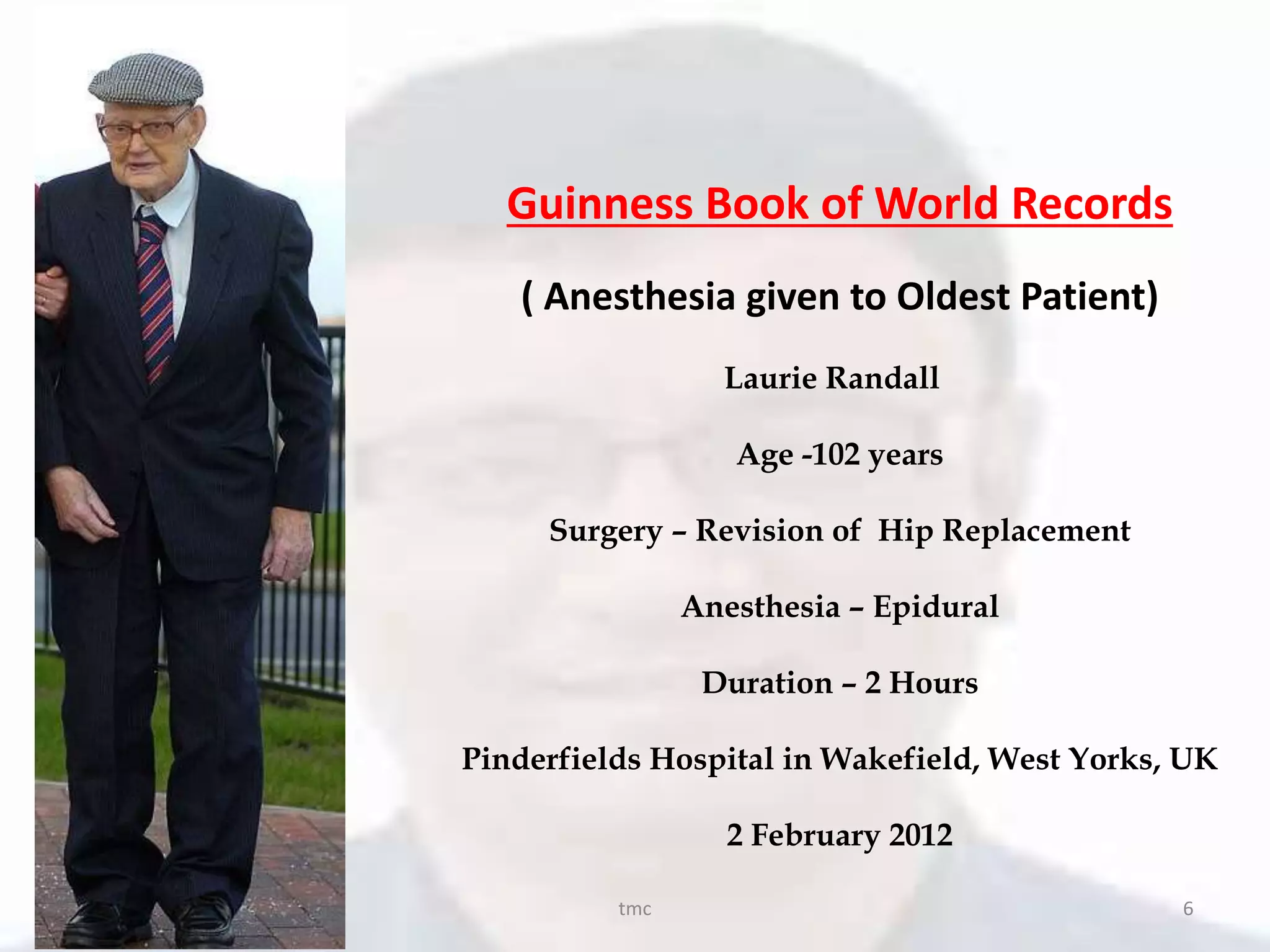 Anesthetic management of Geriatric patients | PPTX