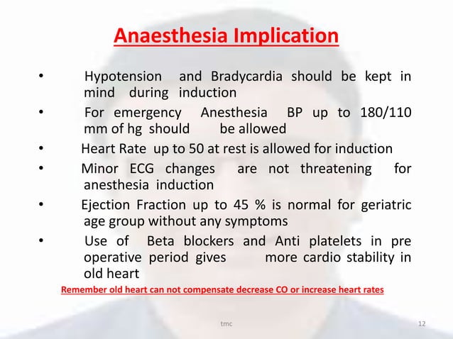 Anesthetic management of Geriatric patients | PPTX
