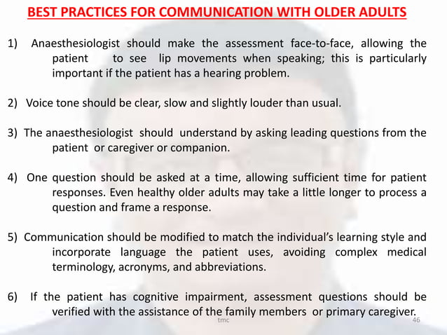 Anesthetic management of Geriatric patients | PPTX