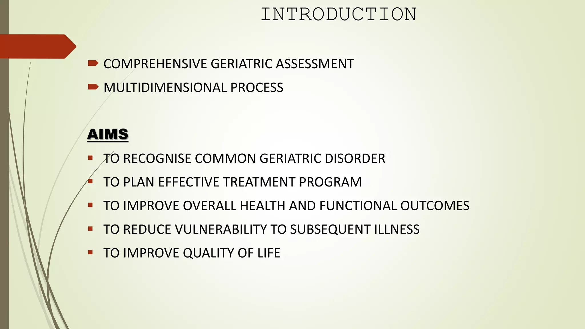 Geriatric assessment | PPTX