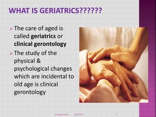 Geriatric care | PPTX