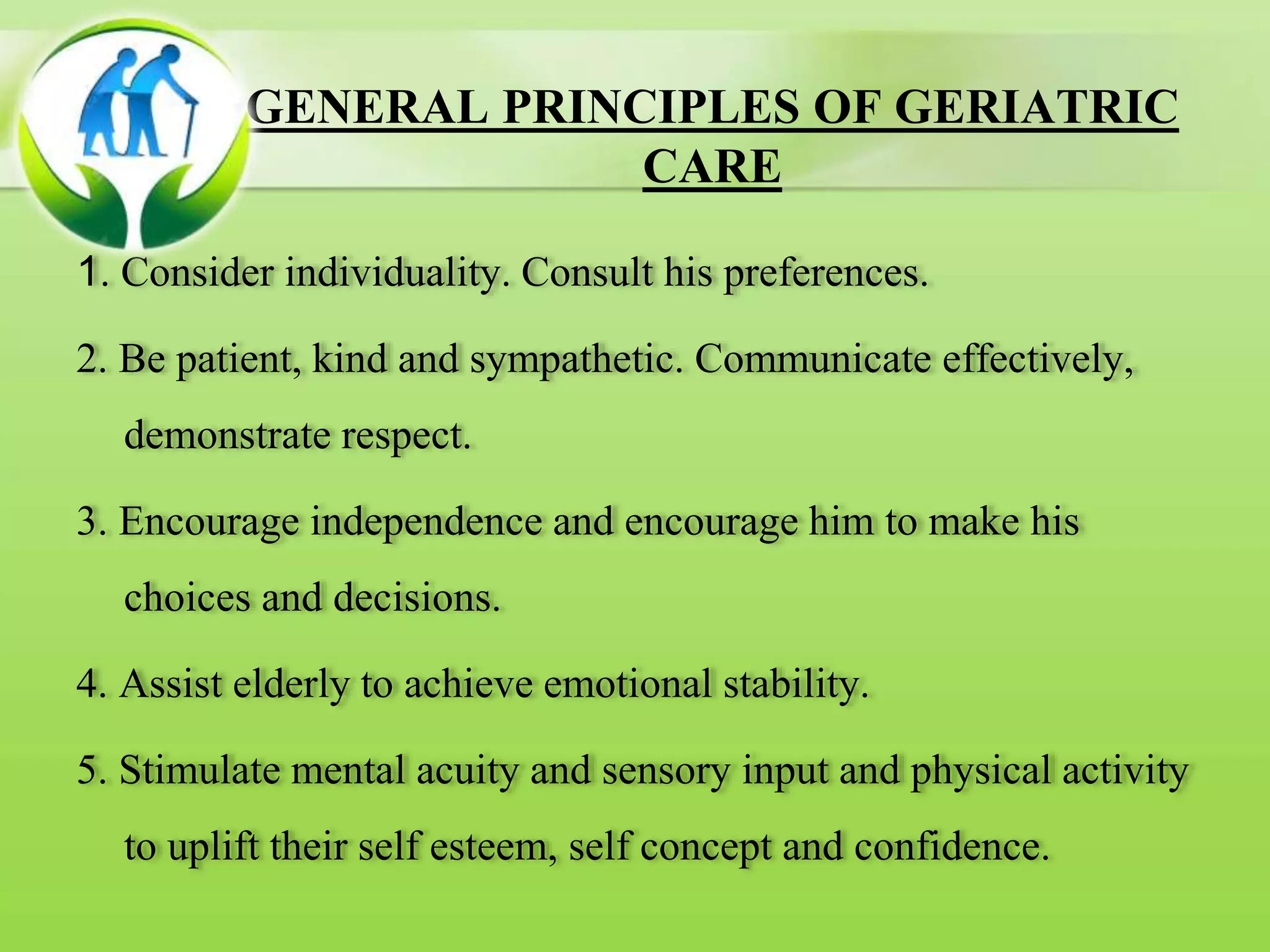 Geriatric care | PPTX