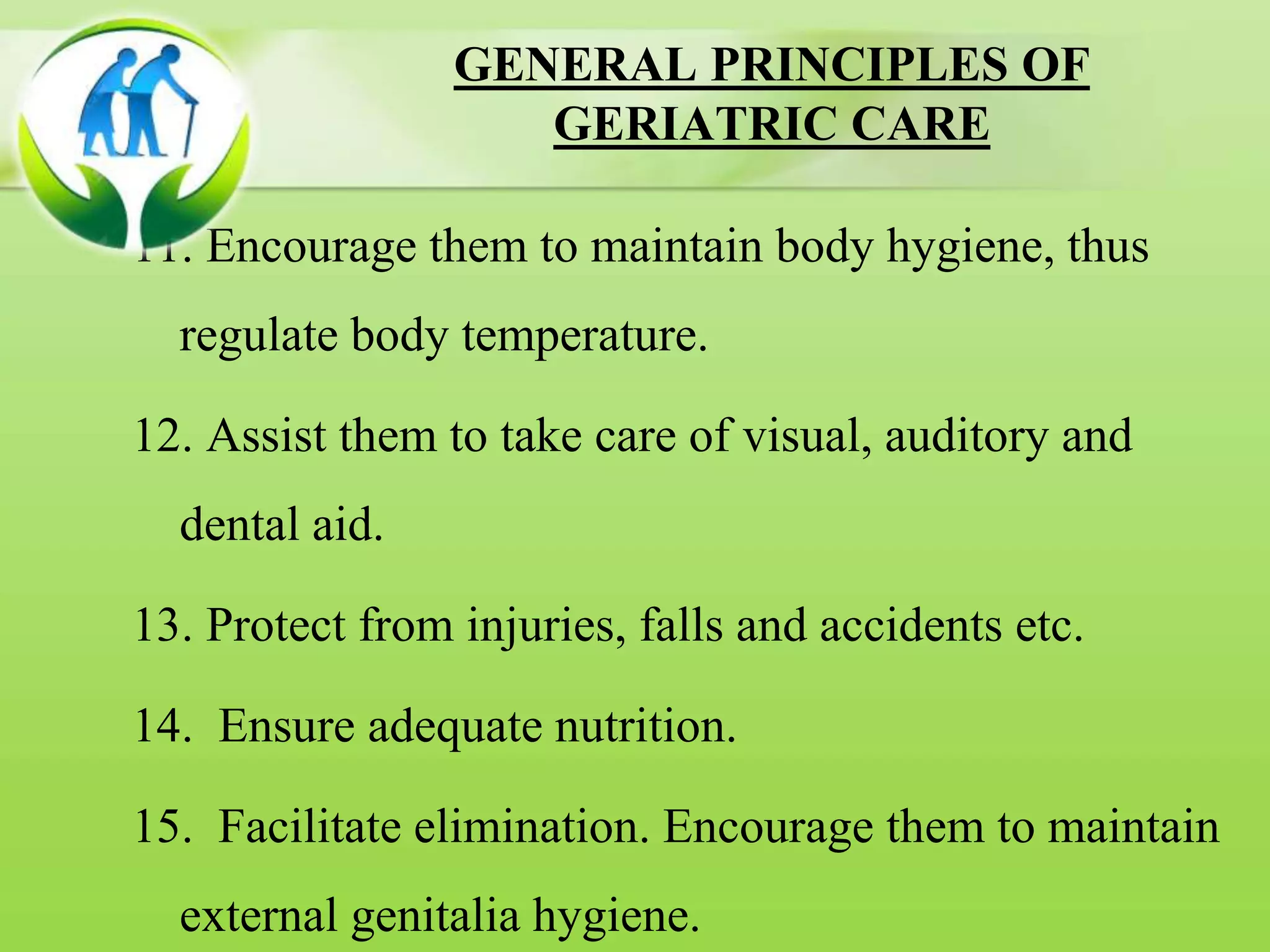 Geriatric care | PPTX