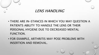 GERIATRIC CONTACT LENSES.pptx