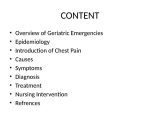 GERIATRIC EMERGENCIES CHEST PAIN IN ELDERLY.pptx