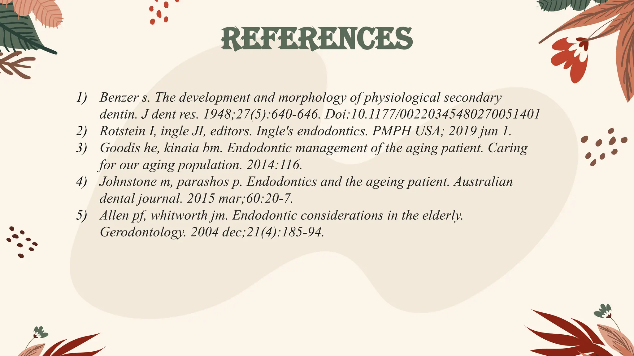GERIATRIC ENDODONTICS in Endodontics dentistry | PPTX