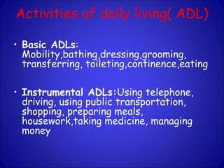 GERIATRIC FUNCTIONAL ASSESSMENT practices | PPT