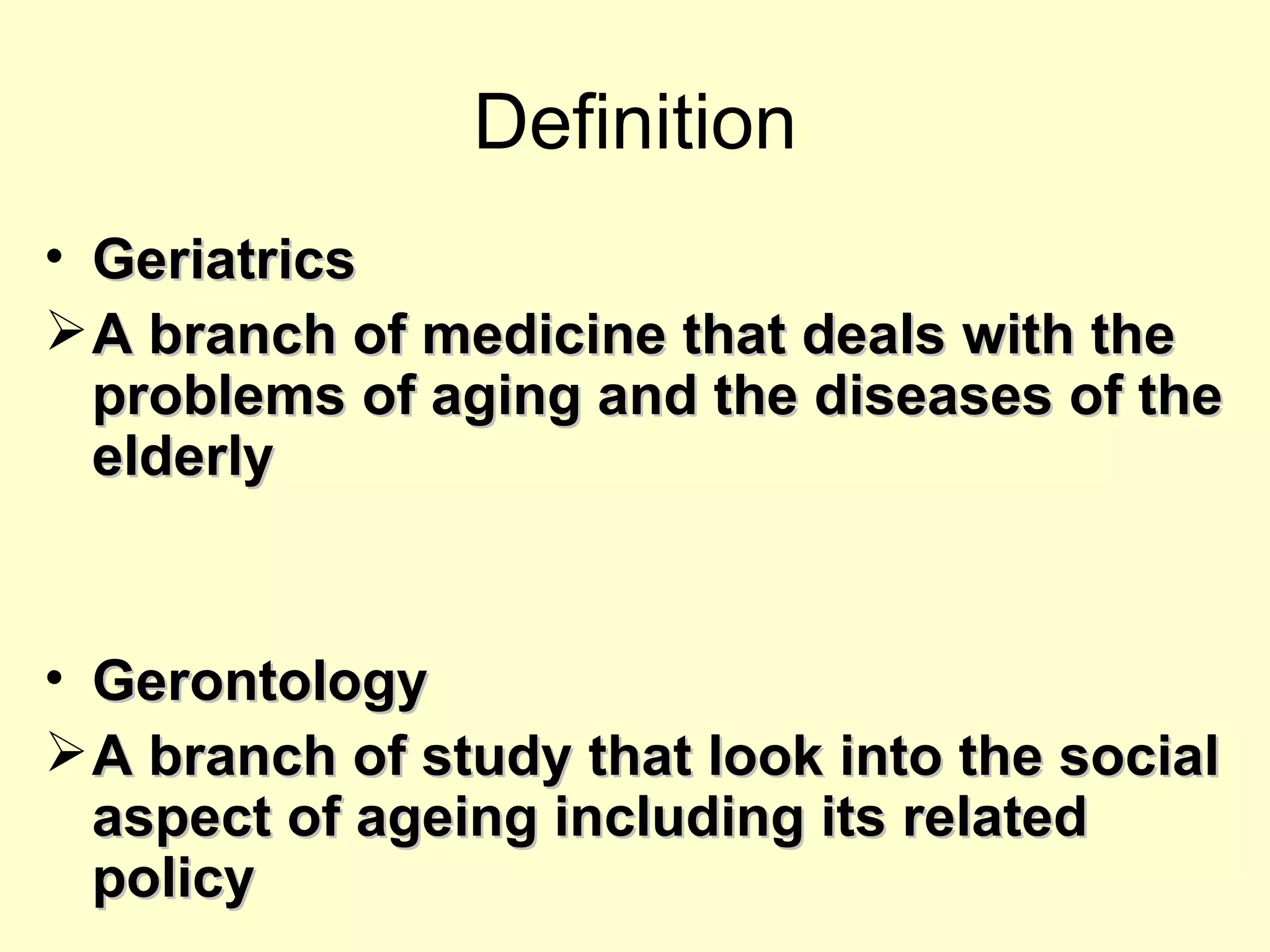 Geriatric health | PPT