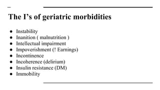 Geriatric health | PPTX