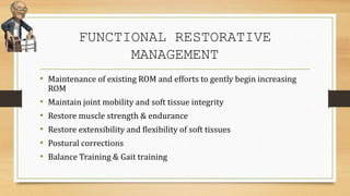 Geriatric Physiotherapy Management | PPTX