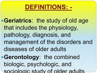 Geriatric nursing | PPT