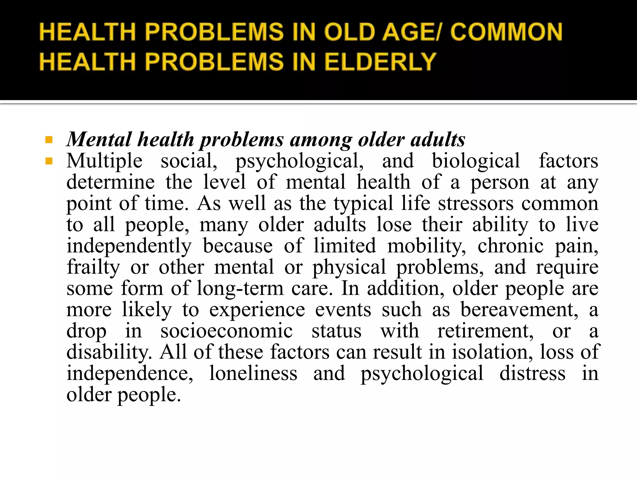 Geriatric nursing ppt | PPTX