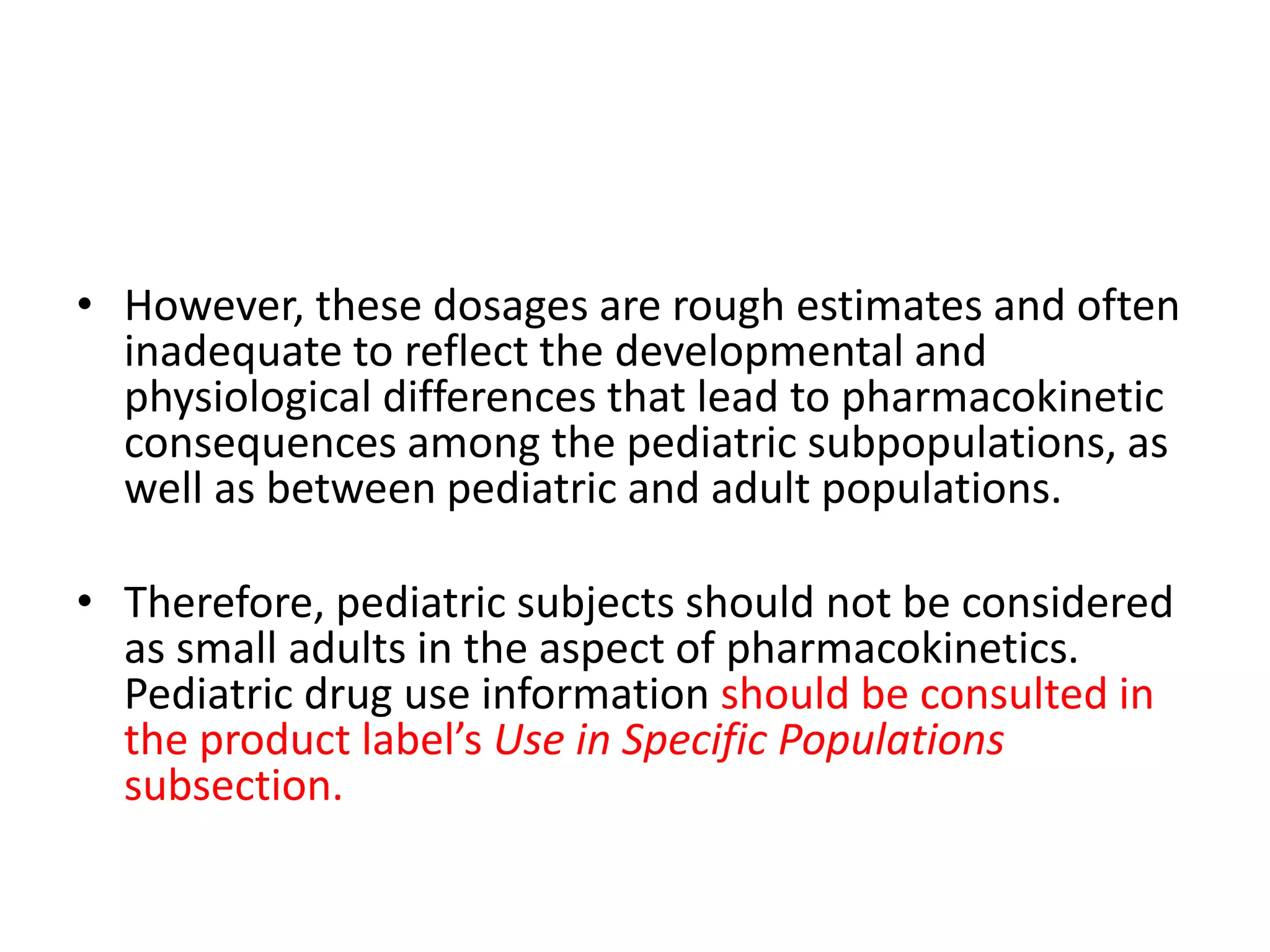 Geriatric,obese and pediatric patients Pharmacokinetics | PDF