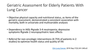 Geriatric oncology 2019 | PPTX