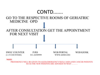 Geriatric opd | PPTX