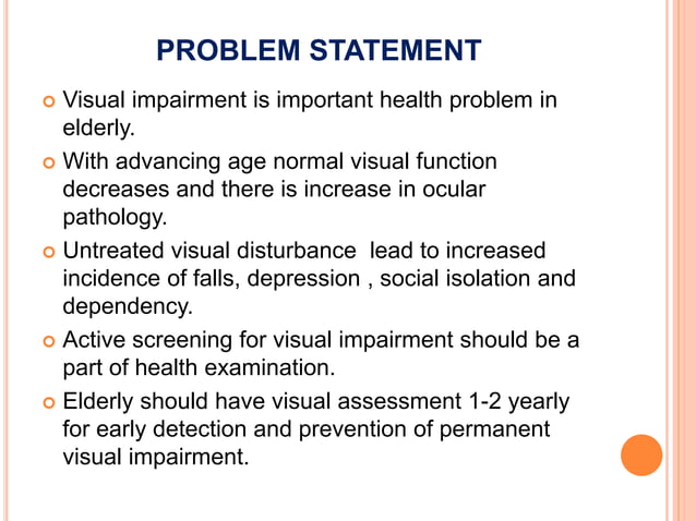 Geriatric ophthalmology | PPTX | Eye and Vision Conditions | Diseases ...
