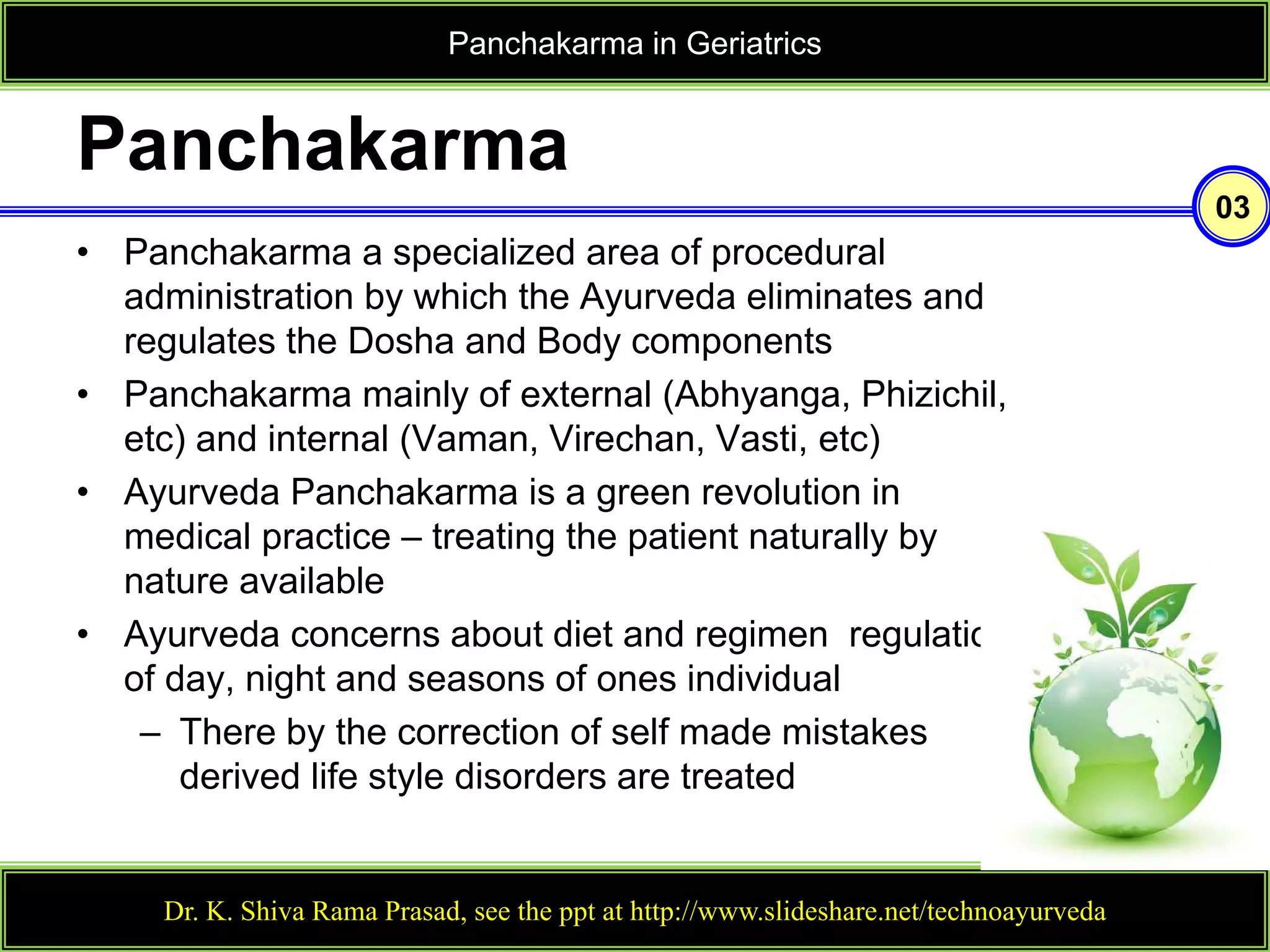 Geriatric panchakarma | PDF