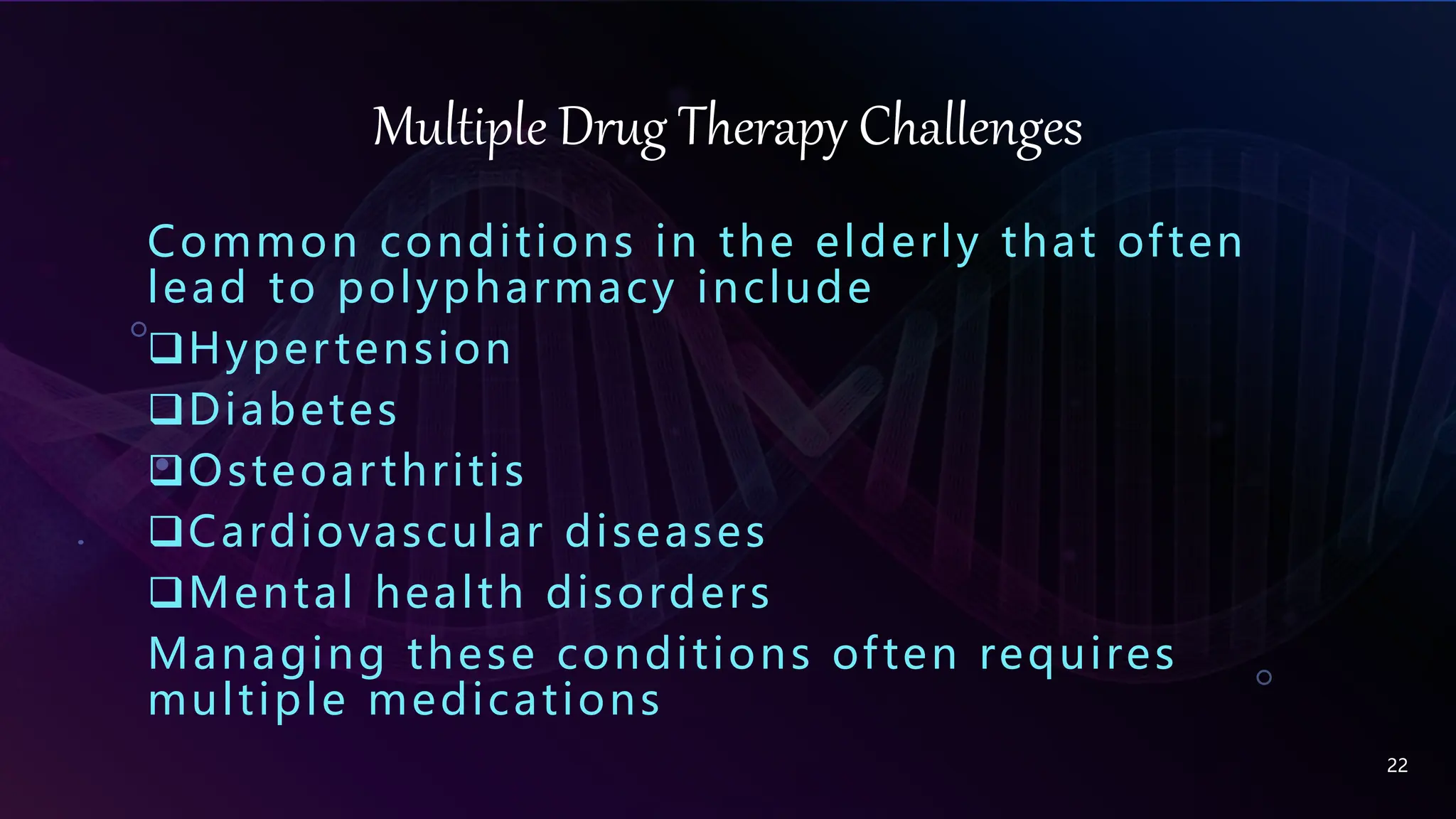 GERIATRIC PHARMACOLOGY Geriatric pharmacology is a specialized field ...
