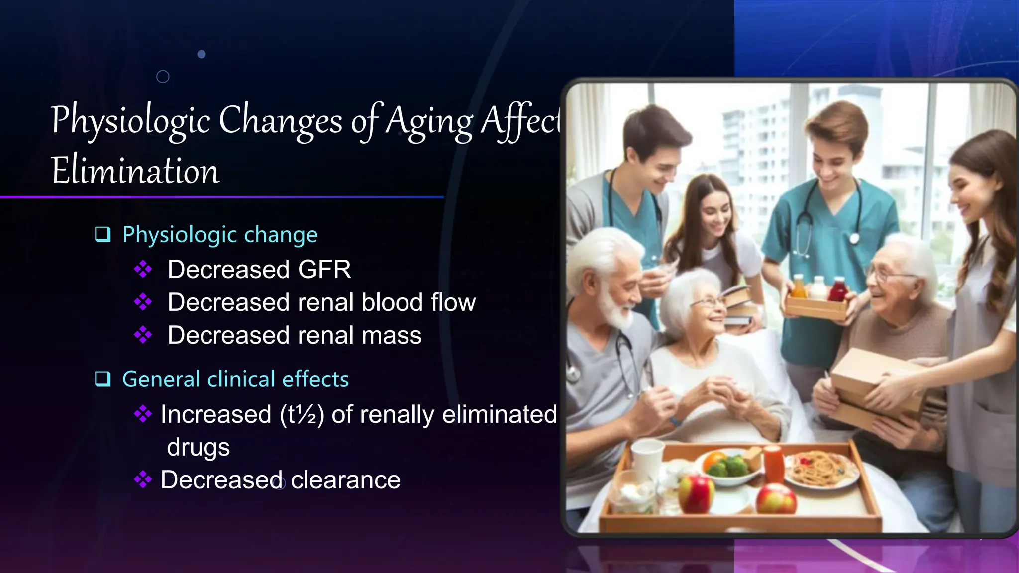 GERIATRIC PHARMACOLOGY Geriatric pharmacology is a specialized field ...