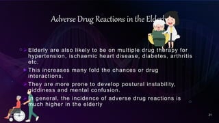 GERIATRIC PHARMACOLOGY Geriatric pharmacology is a specialized field ...