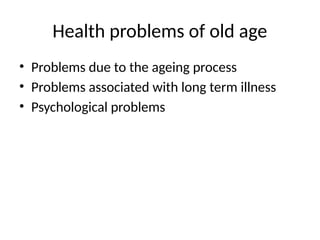 Geriatric population health prevention to | PPT