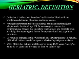 Neurobalance therapy in elderly population | PPT | Brain and Nervous ...