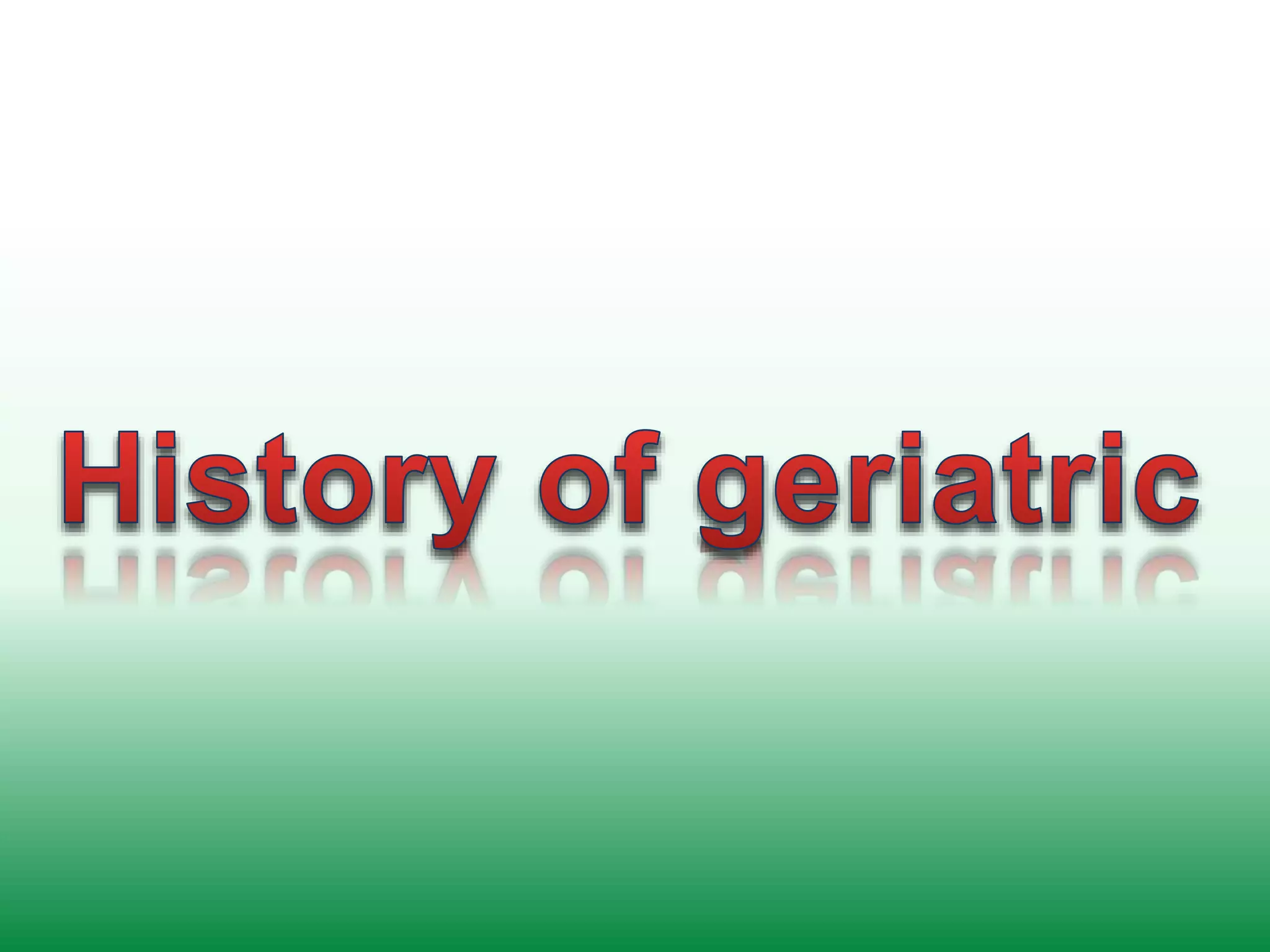 Geriatric presentation | PPTX