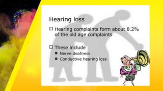 Age Related Problems / Geriatric problems | PPTX