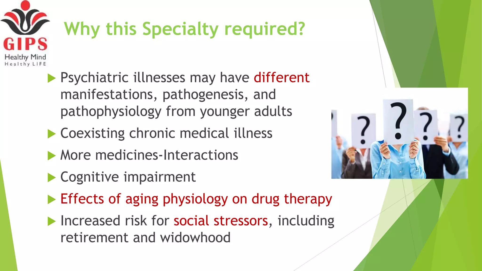 Geriatric psychiatry | PPTX