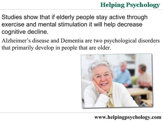 Geriatric Psychology: Psychological Functioning of the Elderly | PPT