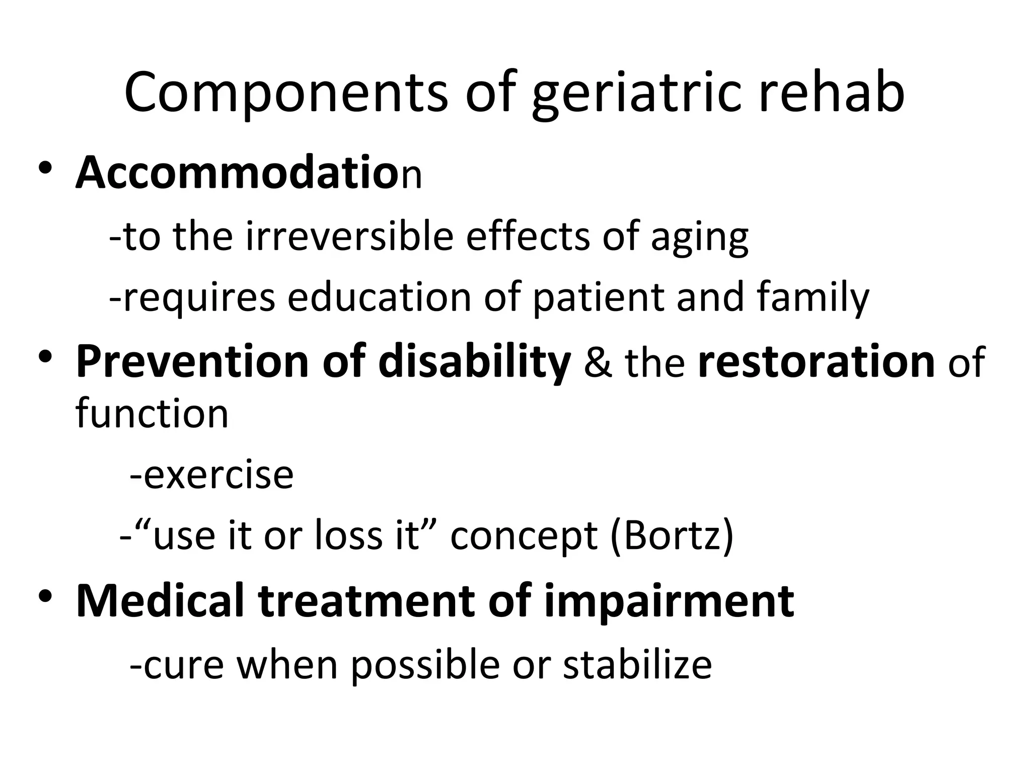 Geriatric rehab | PPT