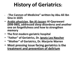Geriatrics | PPTX