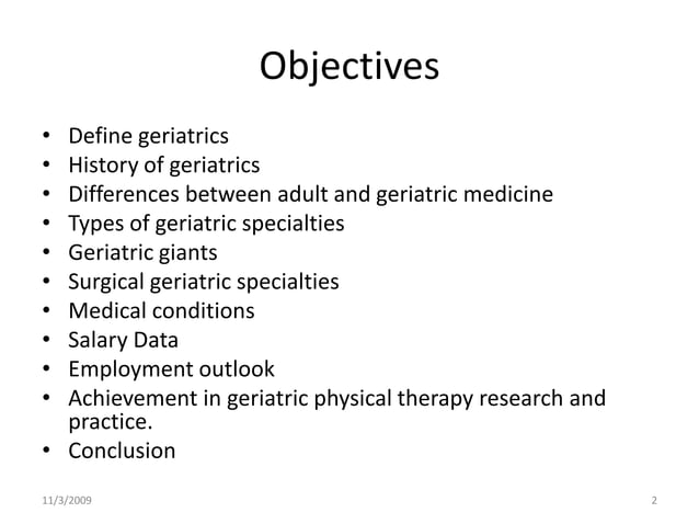 Geriatrics | PPT