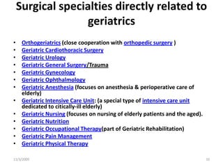Geriatrics | PDF