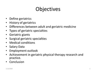 Geriatrics | PDF