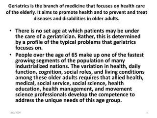 Geriatrics | PDF